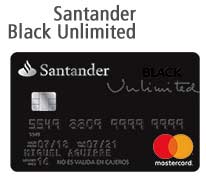 Tarjeta Black Unlimited Mastercard del Banco Santander